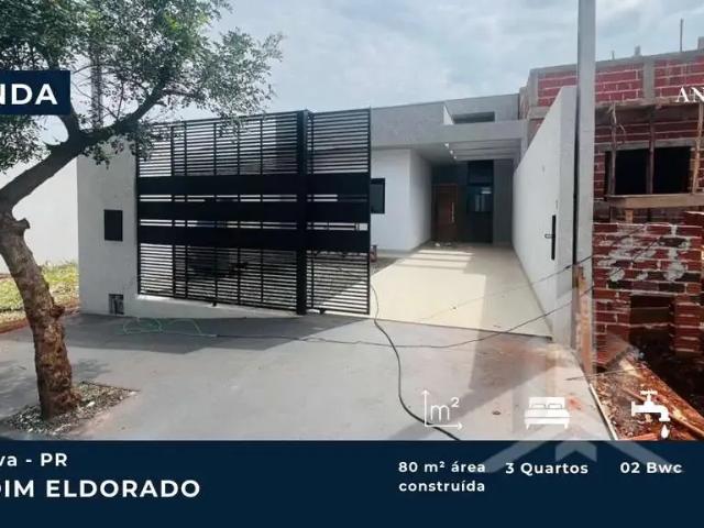 Casa / Sobrado para Venda em Marialva/PR Jardim Eldorado 3 Quartos