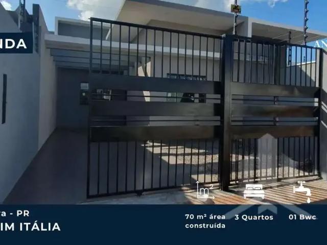 Casa / Sobrado para Venda em Marialva/PR Jardim Itália 3 Quartos