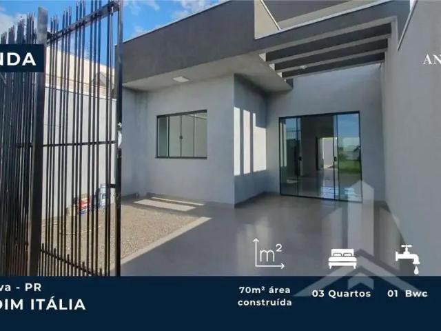 Casa / Sobrado para Venda em Marialva/PR Jardim Itália 3 Quartos