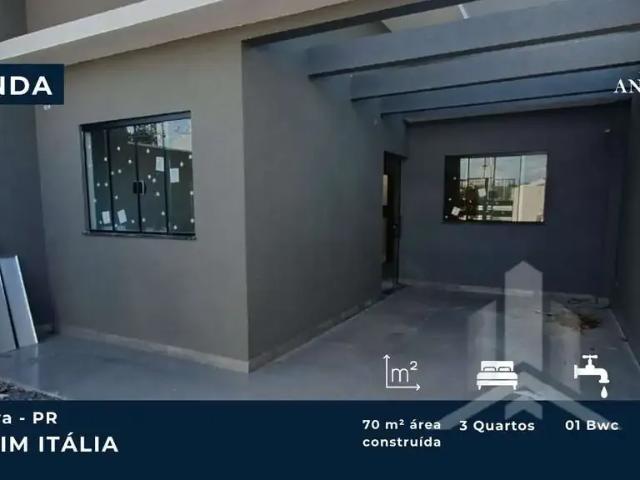 Casa / Sobrado para Venda em Marialva/PR Jardim Itália 3 Quartos
