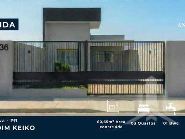 Casa / Sobrado para Venda em Marialva/PR Jardim Keiko 3 Quartos
