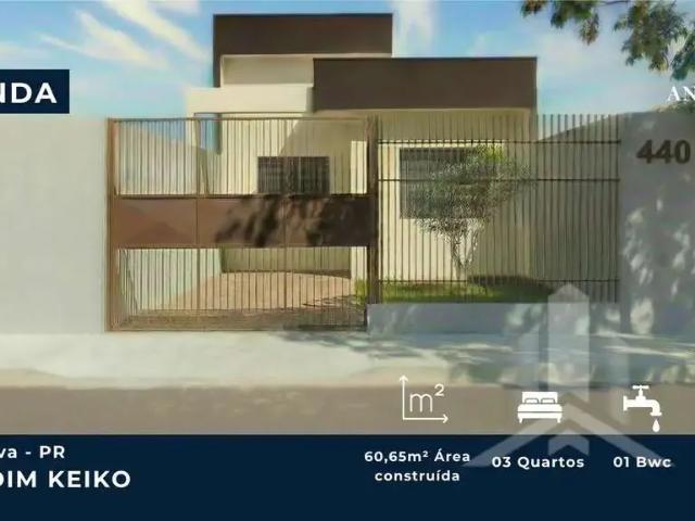 Casa / Sobrado para Venda em Marialva/PR Jardim Keiko 3 Quartos