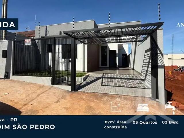 Casa / Sobrado para Venda em Marialva/PR Jardim São Pedro 2 Quartos