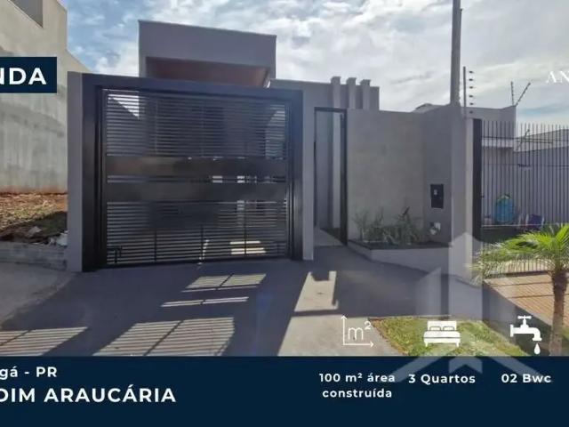 Casa / Sobrado para Venda em Maringá/PR Jardim Araucária 3 Quartos