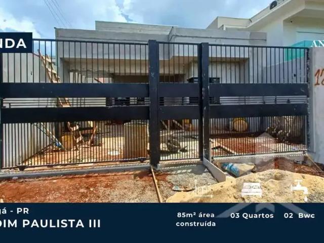 Casa / Sobrado para Venda em Maringá/PR Jardim Paulista III 2 Quartos
