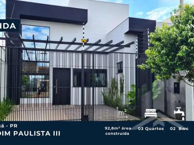 Casa / Sobrado para Venda em Maringá/PR Jardim Paulista III 2 Quartos