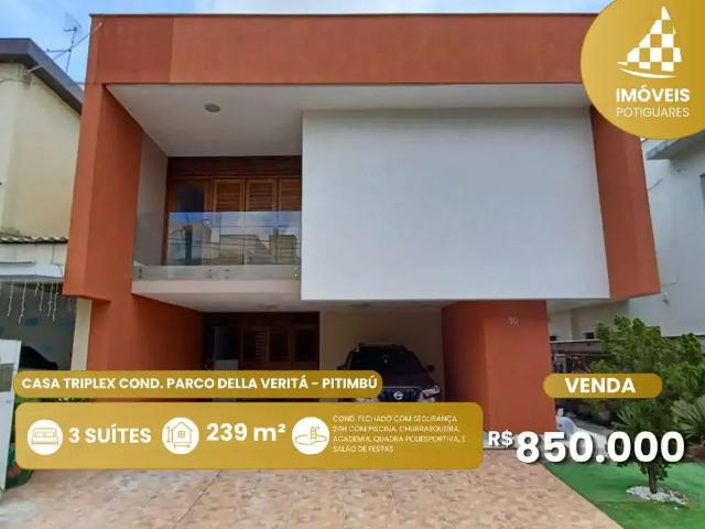 Casa / Sobrado para Venda em Natal/RN Pitimbu 3 Quartos