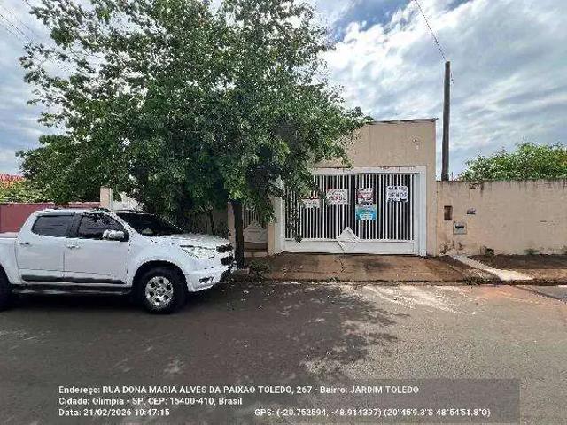 Casa / Sobrado para Venda em Olímpia/SP Jardim Toledo 2 Quartos