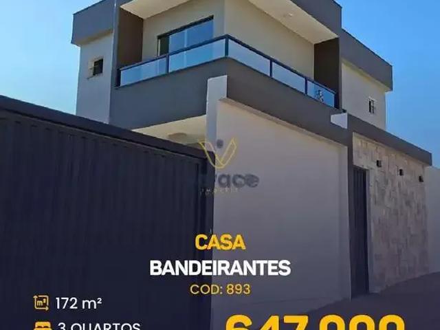 Casa / Sobrado para Venda em Ouro Branco/MG Bandeirantes 3 Quartos