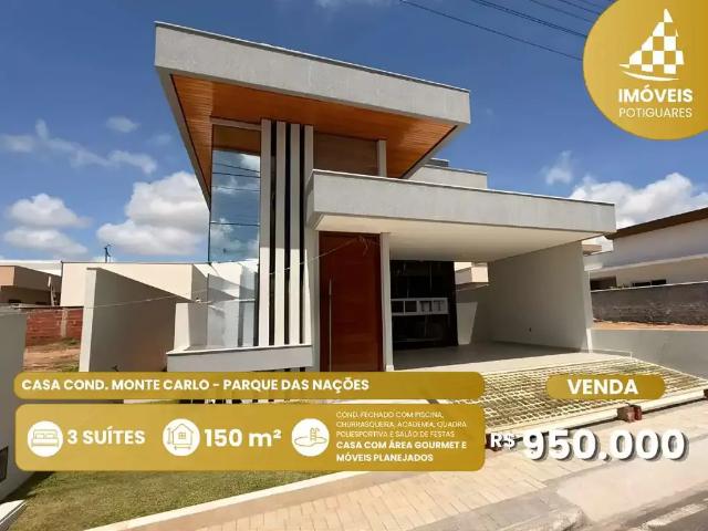 Casa / Sobrado para Venda em Parnamirim/RN Parque das Nações 3 Quartos
