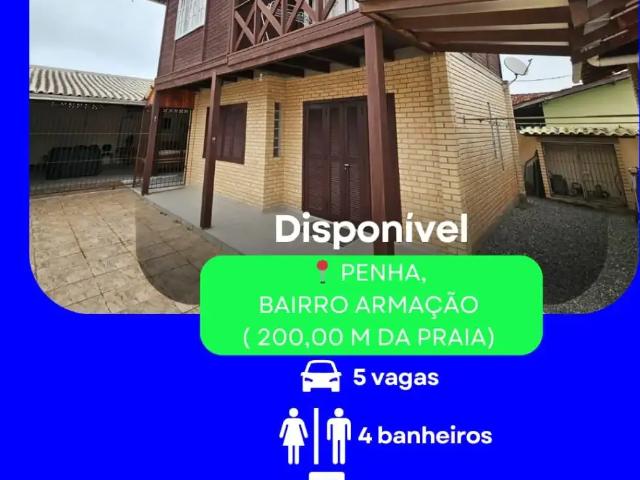 Casa / Sobrado para Venda em Penha/SC Praia do Quilombo 5 Quartos