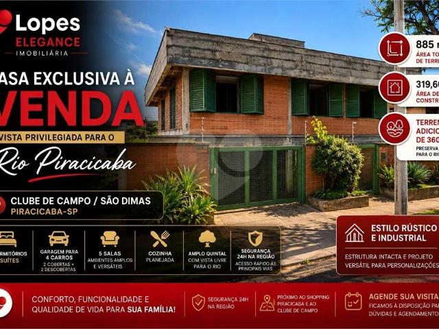 Casa / Sobrado para Venda em Piracicaba/SP São Dimas 4 Quartos