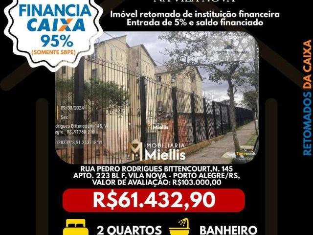 Casa / Sobrado para Venda em Porto Alegre/RS Vila Nova 2 Quartos