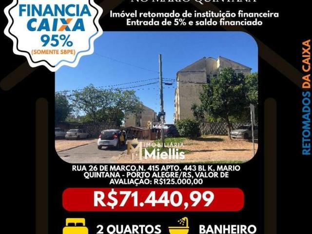 Casa / Sobrado para Venda em Porto Alegre/RS Mário Quintana 2 Quartos