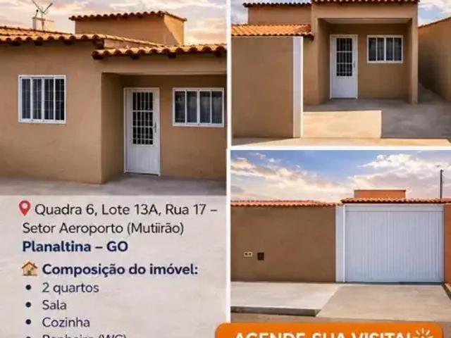 Casa / Sobrado para Venda em Planaltina/GO Setor Aeroporto Mutirão 2 Quartos
