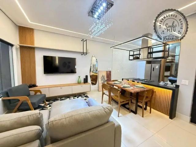 Casa / Sobrado para Venda em Praia Grande/SP Vila Caiçara 3 Quartos