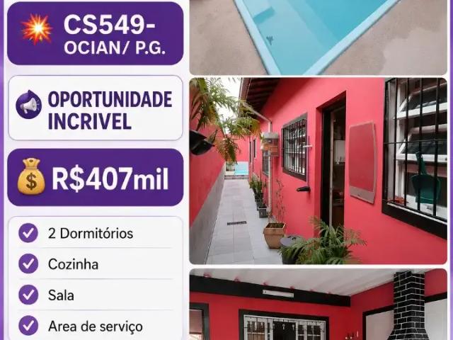 Casa / Sobrado para Venda em Praia Grande/SP Cidade Ocian 2 Quartos