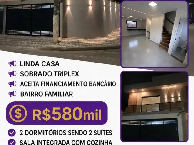 Casa / Sobrado para Venda em Praia Grande/SP Cidade Ocian 2 Quartos