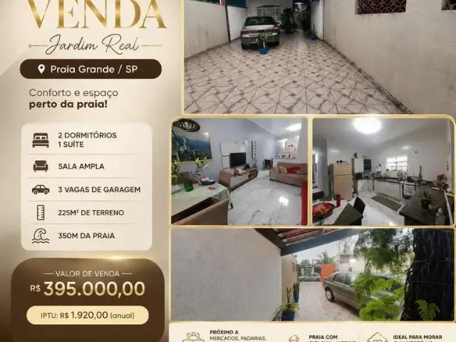 Casa / Sobrado para Venda em Praia Grande/SP Jardim Real 2 Quartos