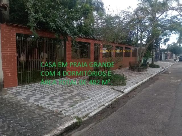 Casa / Sobrado para Venda em Praia Grande/SP Solemar 4 Quartos