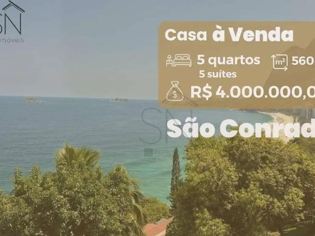 Casa / Sobrado para Venda em Rio de Janeiro/RJ São Conrado 5 Quartos
