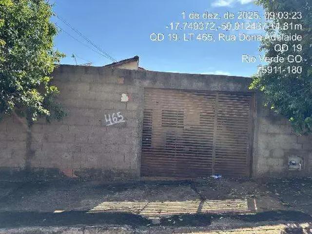 Casa / Sobrado para Venda em Rio Verde/GO Solar Monte Sião 2 Quartos