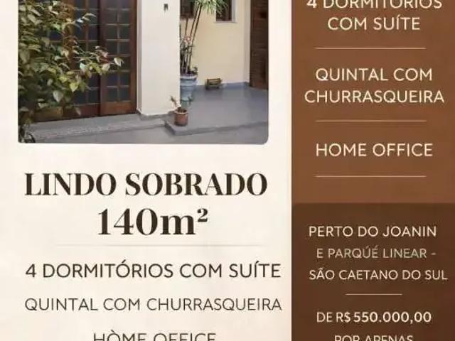 Casa / Sobrado para Venda em São Caetano do Sul/SP Santa Maria 4 Quartos