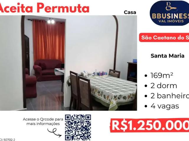 Casa / Sobrado para Venda em São Caetano do Sul/SP Santa Maria 2 Quartos