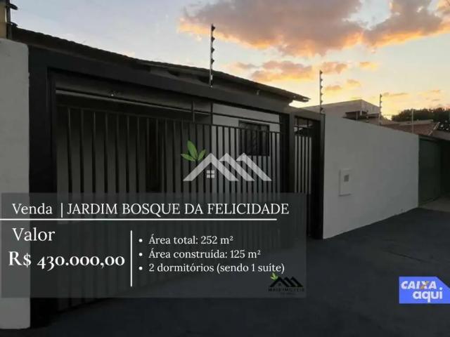 Casa / Sobrado para Venda em São José do Rio Preto/SP Bosque da Felicidade 2 Quartos