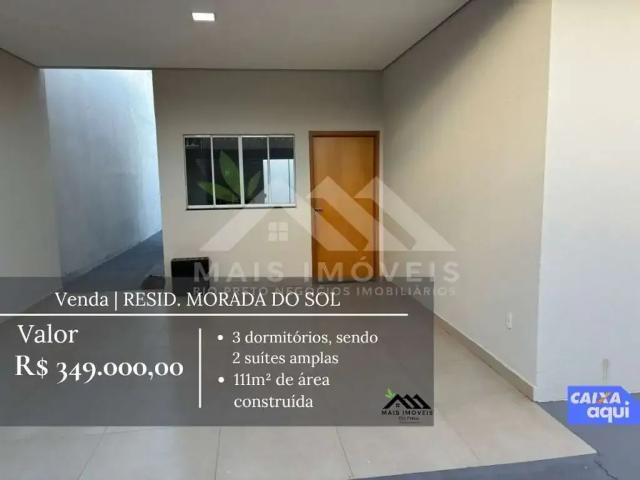 Casa / Sobrado para Venda em São José do Rio Preto/SP Residencial Morada do Sol 3 Quartos