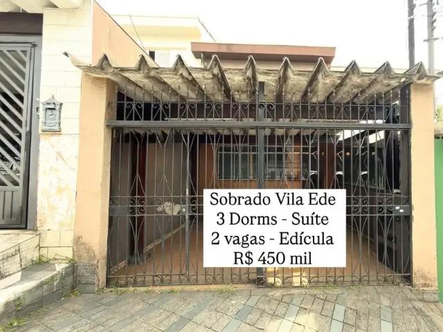 Casa / Sobrado para Venda em São Paulo/SP Vila Ede 3 Quartos