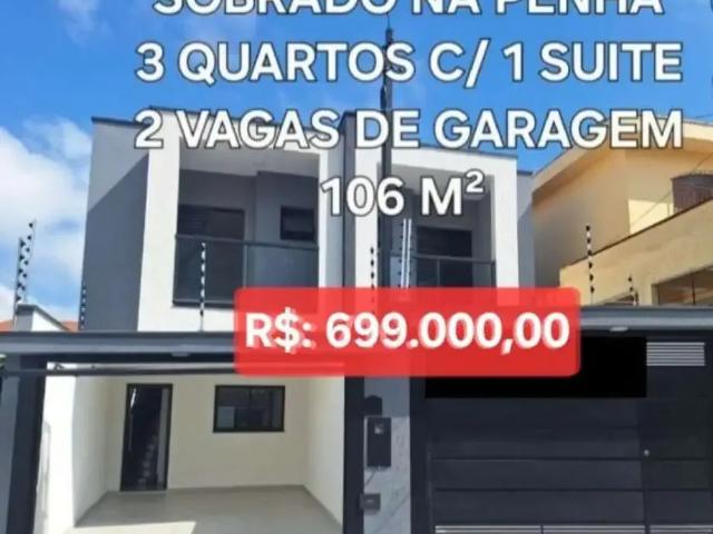 Casa / Sobrado para Venda em São Paulo/SP Penha 3 Quartos