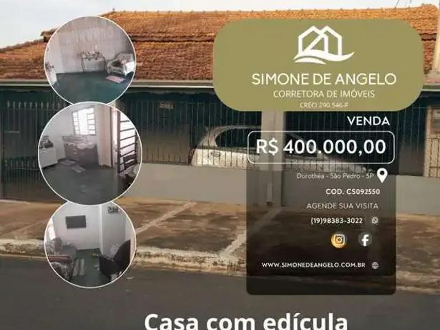 Casa / Sobrado para Venda em São Pedro/SP N H Dorothéa B Guirotte 3 Quartos