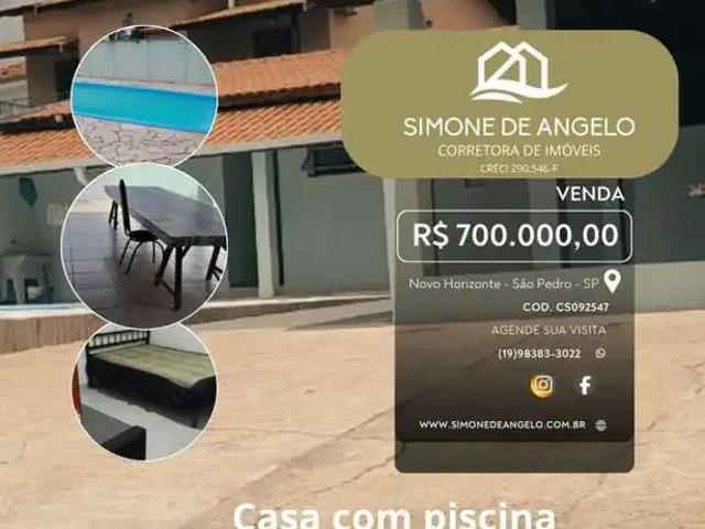 Casa / Sobrado para Venda em São Pedro/SP Novo Horizonte 2 Quartos