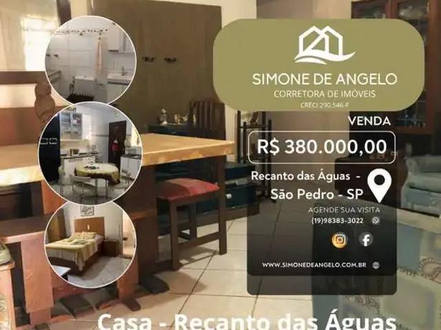 Casa / Sobrado para Venda em São Pedro/SP Recanto das Águas 2 Quartos