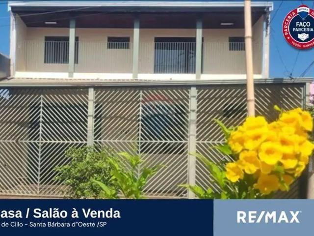 Casa / Sobrado para Venda em Santa Bárbara D'Oeste/SP Centro 3 Quartos