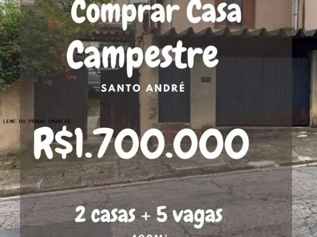 Casa / Sobrado para Venda em Santo André/SP Campestre 3 Quartos