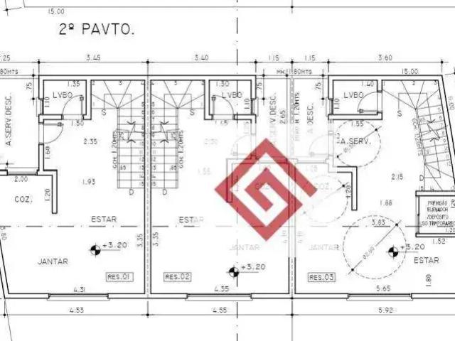 Casa / Sobrado para Venda em Santo André/SP Santa Teresinha 2 Quartos