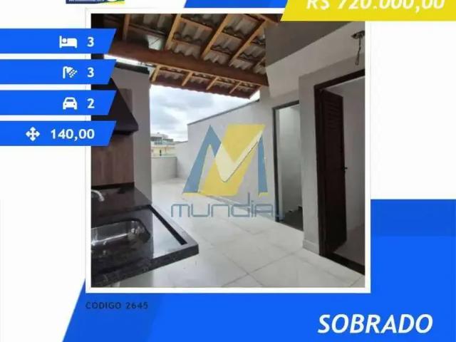 Casa / Sobrado para Venda em Santo André/SP Vila Curuçá 3 Quartos