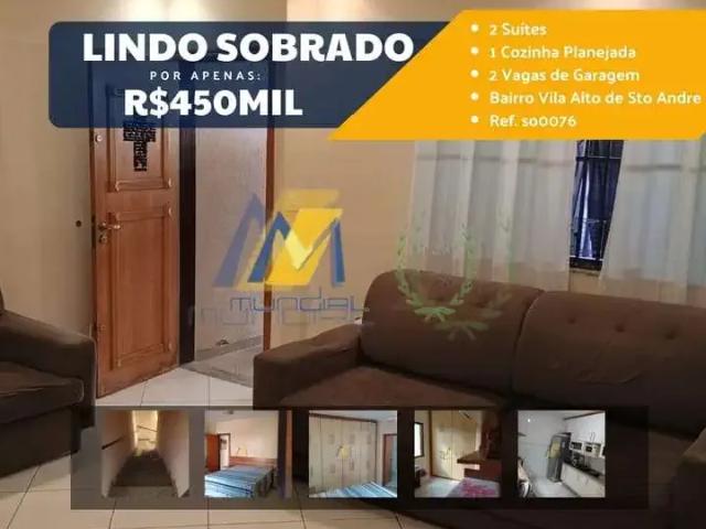 Casa / Sobrado para Venda em Santo André/SP Vila Alto de Santo André 2 Quartos
