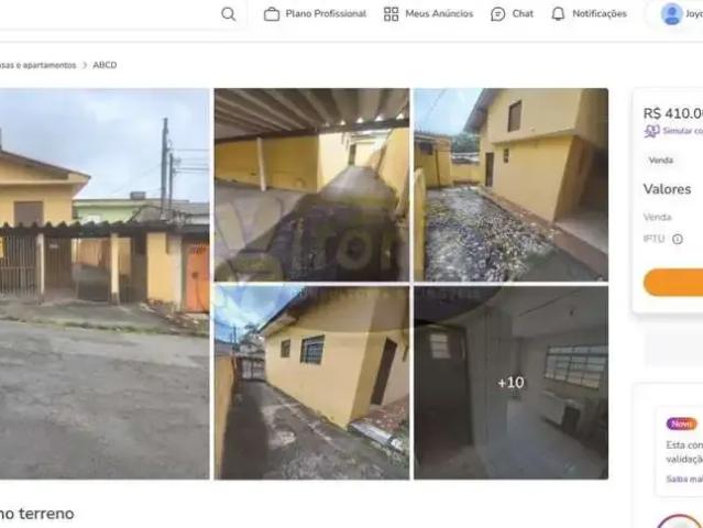 Casa / Sobrado para Venda em Santo André/SP Vila Guaraciaba 3 Quartos