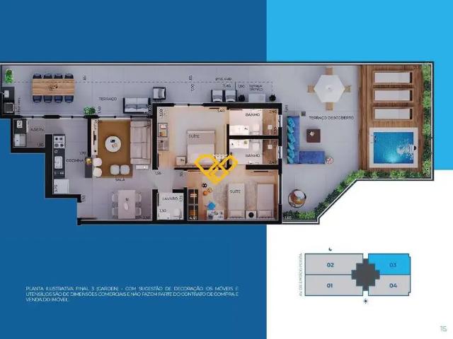 Casa / Sobrado para Venda em Santos/SP Boqueirão 2 Quartos