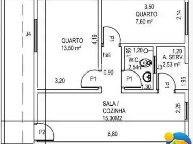 Casa / Sobrado para Venda em Santos/SP Morro Nova Cintra 2 Quartos