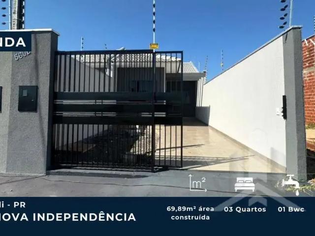 Casa / Sobrado para Venda em Sarandi/PR Jardim Nova Independência 3 Quartos
