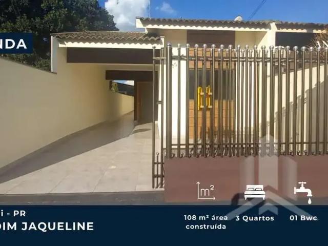 Casa / Sobrado para Venda em Sarandi/PR Jardim Jaqueline 3 Quartos