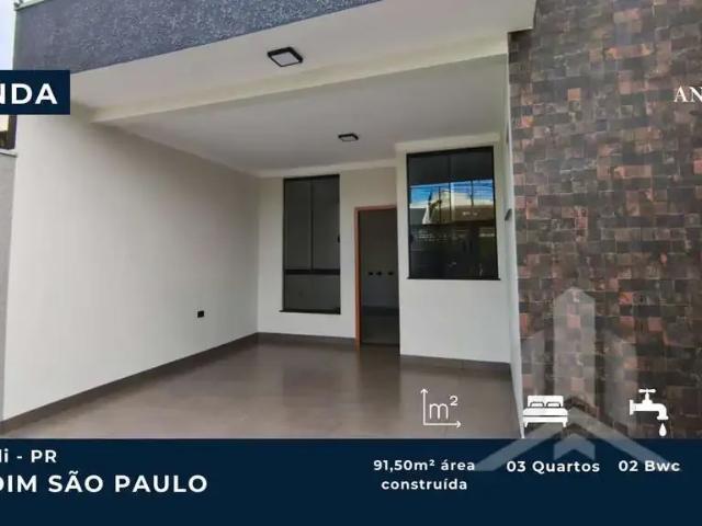 Casa / Sobrado para Venda em Sarandi/PR Jardim São Paulo 2 Quartos