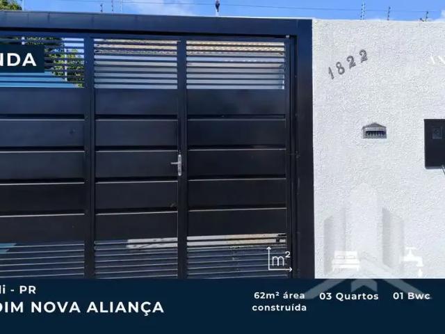 Casa / Sobrado para Venda em Sarandi/PR Parque Residencial Nova Aliança 3 Quartos