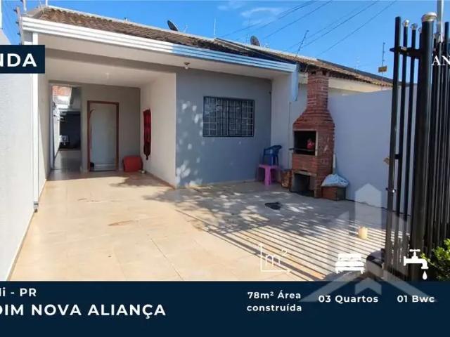 Casa / Sobrado para Venda em Sarandi/PR Parque Residencial Nova Aliança 3 Quartos