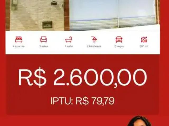 Casa / Sobrado para Locação em Aracaju/SE Luzia 4 Quartos