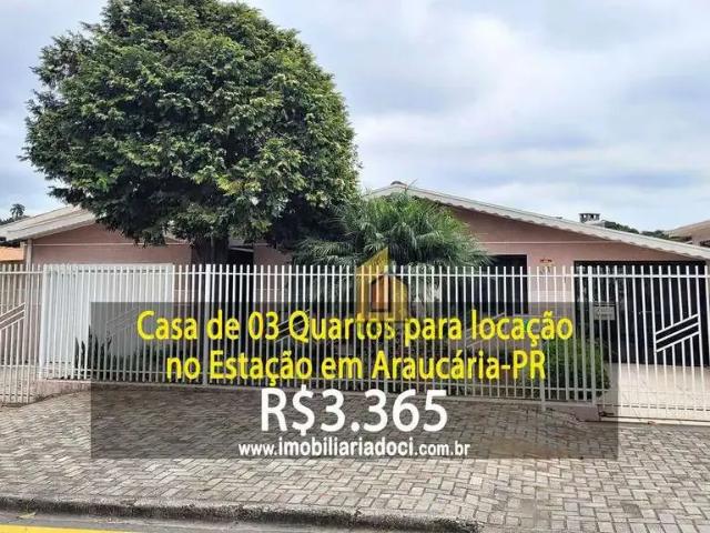 Casa / Sobrado para Locação em Araucária/PR Estação 3 Quartos
